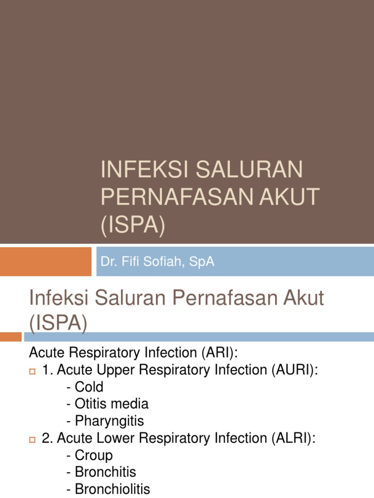 3 Infeksi Saluran Pernafasan Akut (ISPA) Pediatrics | PDF | Pneumonia ...