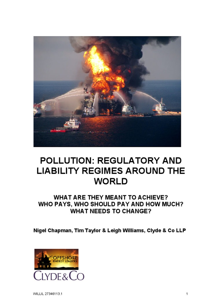 Pollution - Regulatory and Liability Regimes Around The World | PDF ...