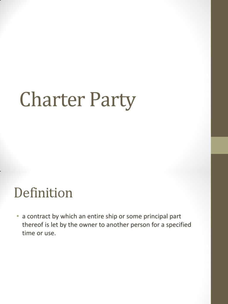 Charter Party
