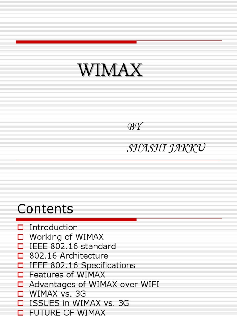 Understanding WiMAX Technology | PDF
