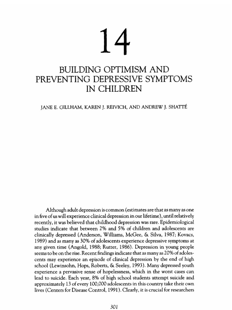 Building Optimism | PDF | Cognitive Behavioral Therapy | Optimism