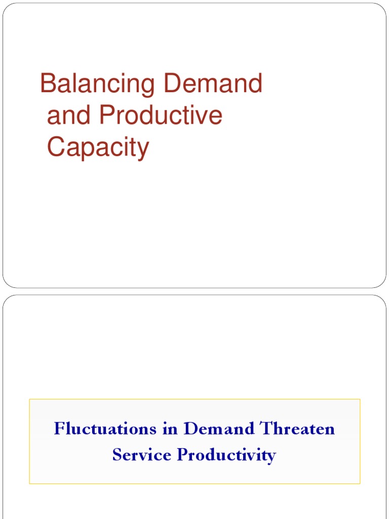 Balancing Demand and Productive Capacity | PDF | Demand | Inventory