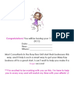 Mary Kay Interview Outline - NSD Pamela Shaw | PDF | Economies | Business