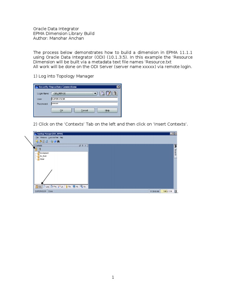 Hyperion Planning Epma Application Dimension Build Using Odi Pdf Oracle Database Text File 0312
