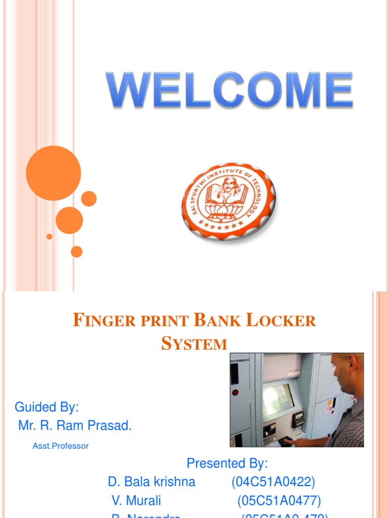 Fingerprint Based Bank Locker System | PDF | Fingerprint | Personal Identification Number
