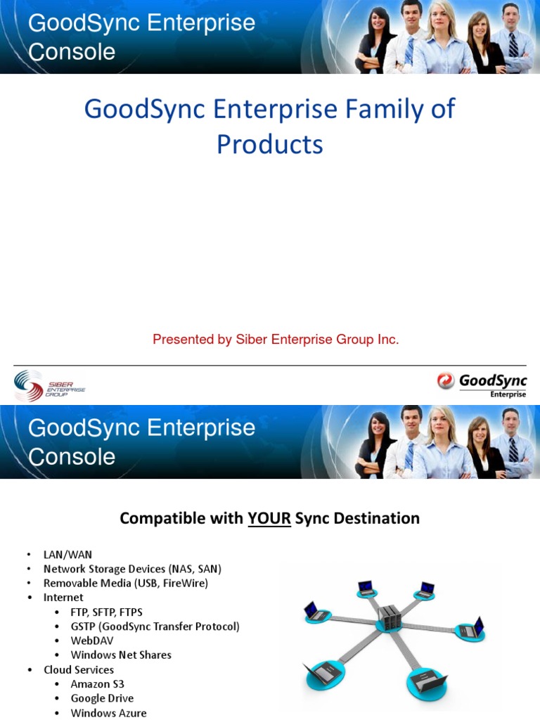 GoodSync Enterprise: Sync & Manage Solutions | PDF | Cloud Computing ...