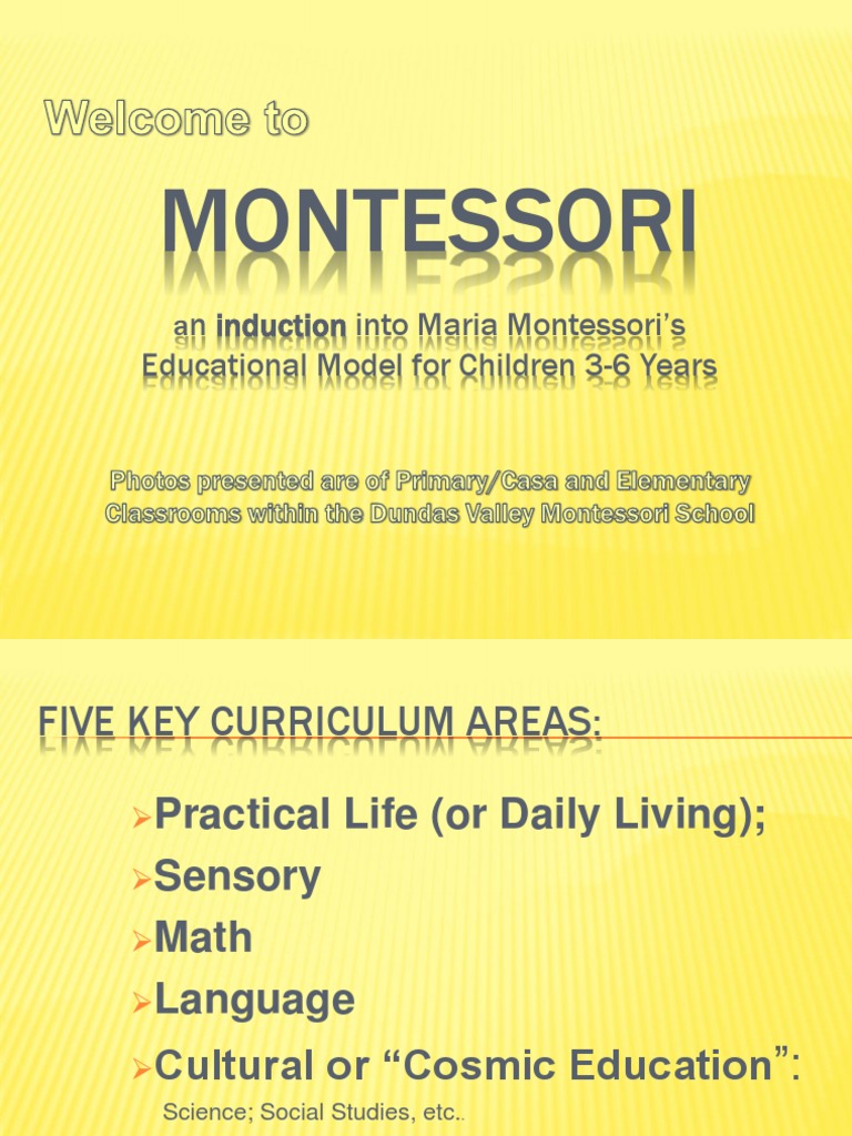 EC423 Montessori Slide Show Final | Montessori Education ...