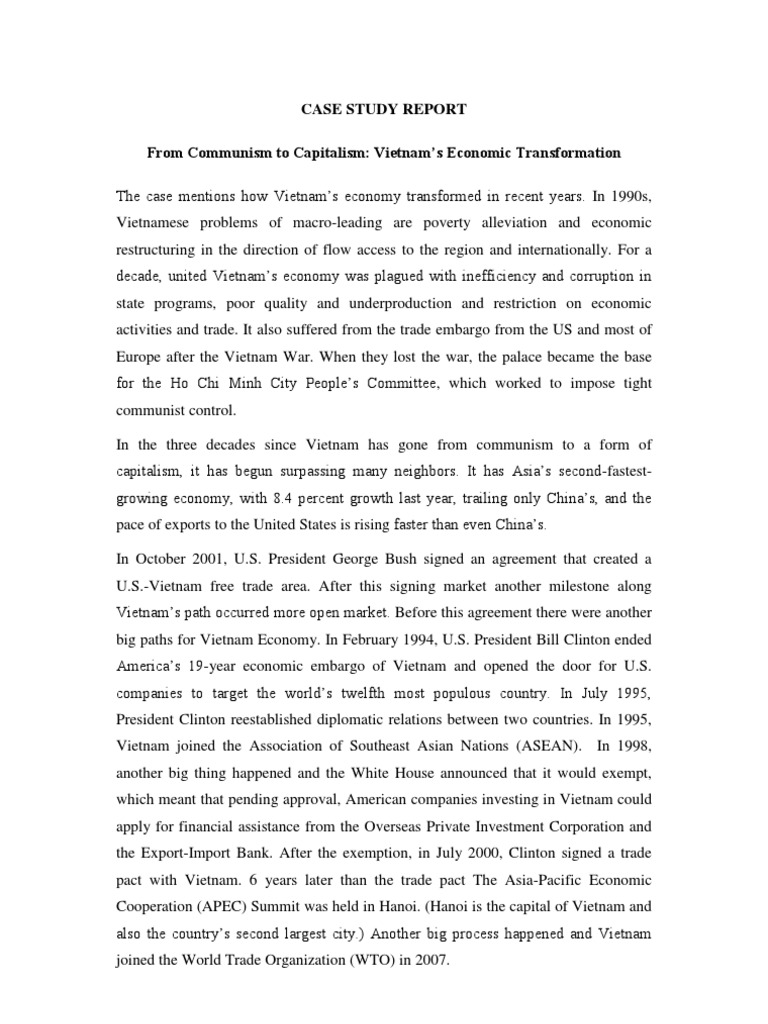 Vietnam's Economic Shift: A Case Study | PDF | Vietnam | Cuba