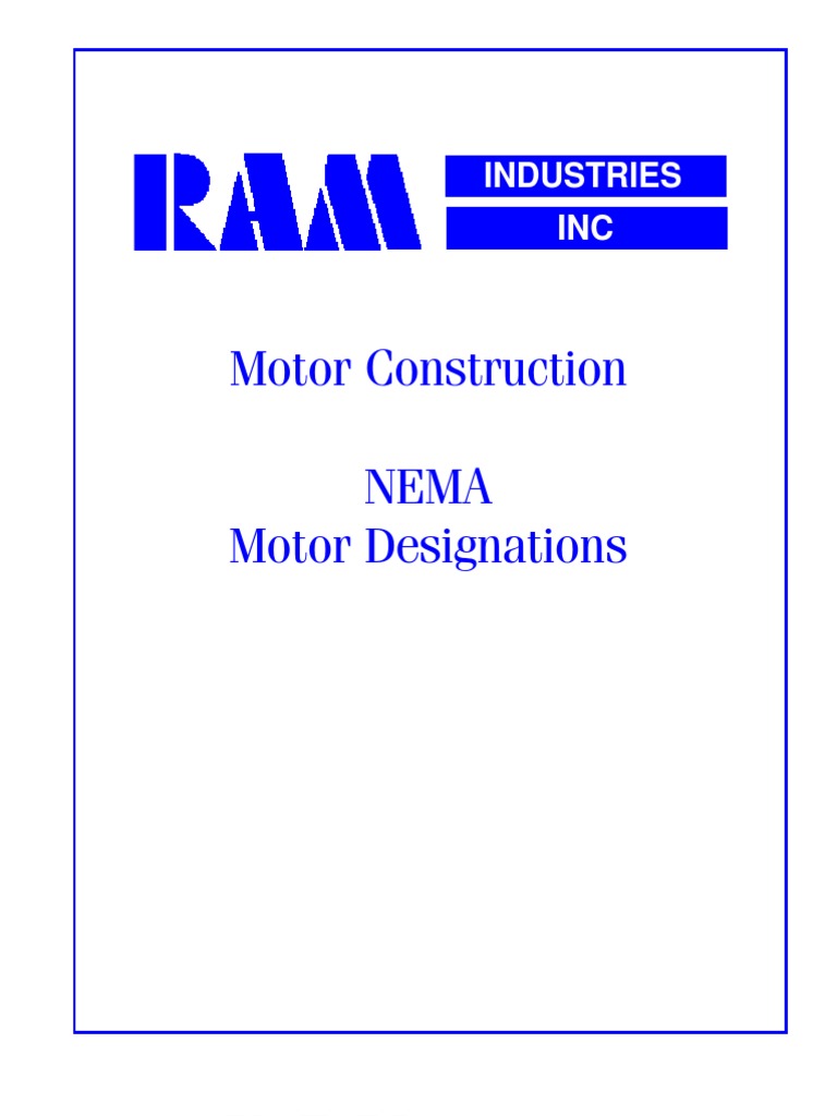 NEMA Motor Designations PDF | PDF | Engines | Gas Compressor