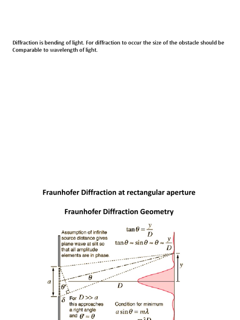 Diffraction Pdf Diffraction Angular Resolution 