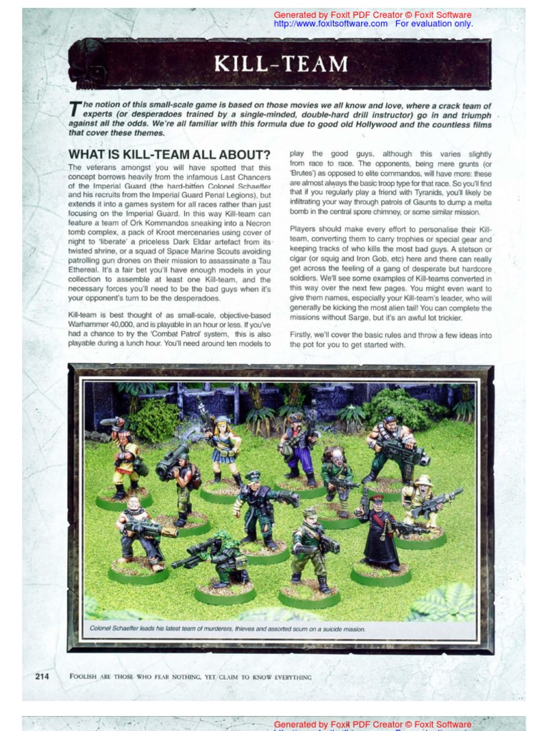 40k Kill Team: 4th Edition | PDF