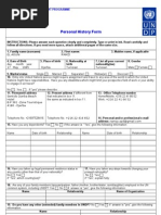 IOM Personal History Form | PDF | Arrest | Identity Document