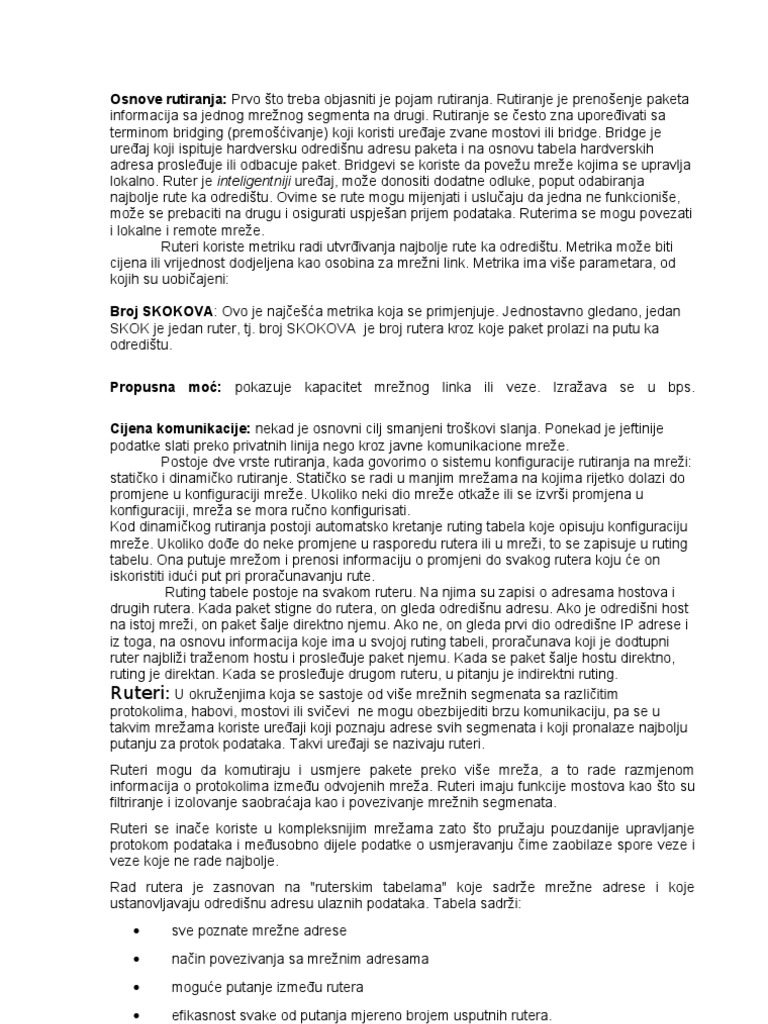5 Ruteri I Rutiranje | PDF