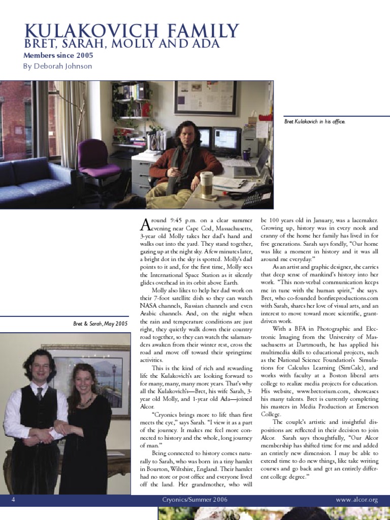 Alcor Member Profiles | PDF | Memory