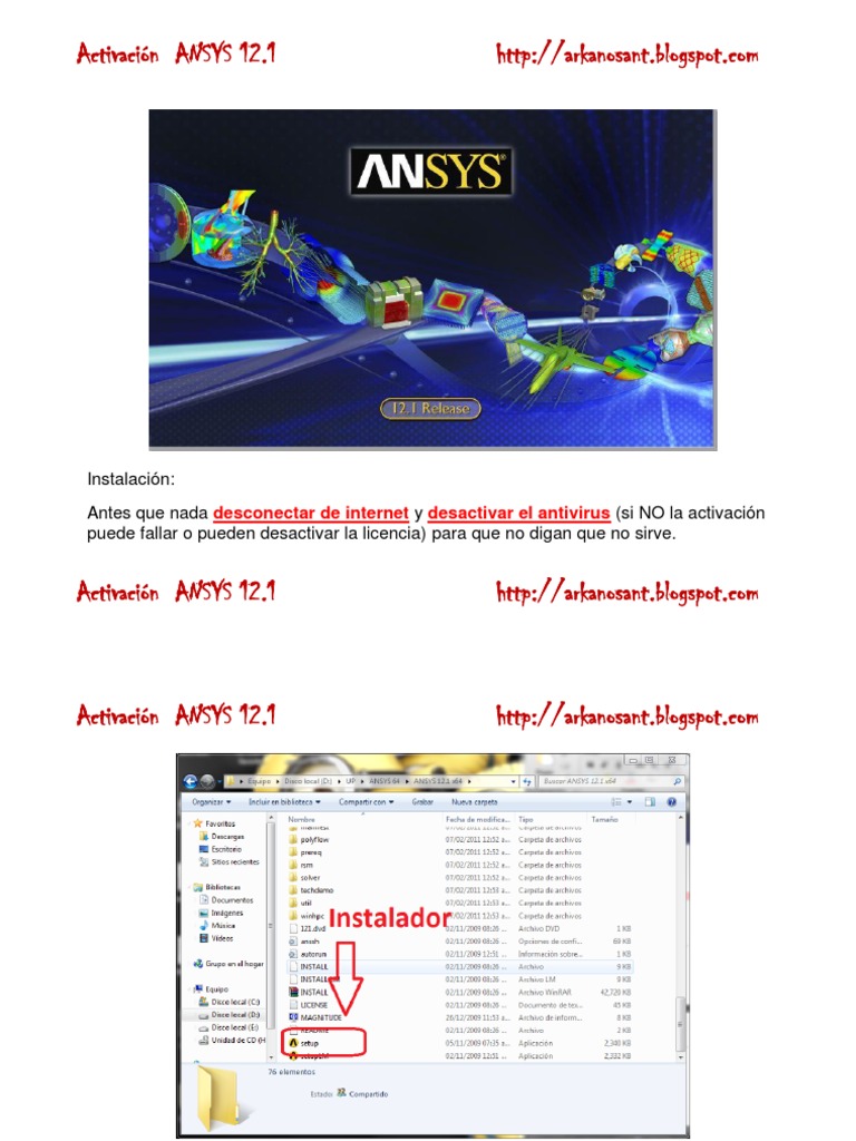 Activacion ANSYS 12 - Arkanosant Co PDF | PDF | Archivo de computadora ...