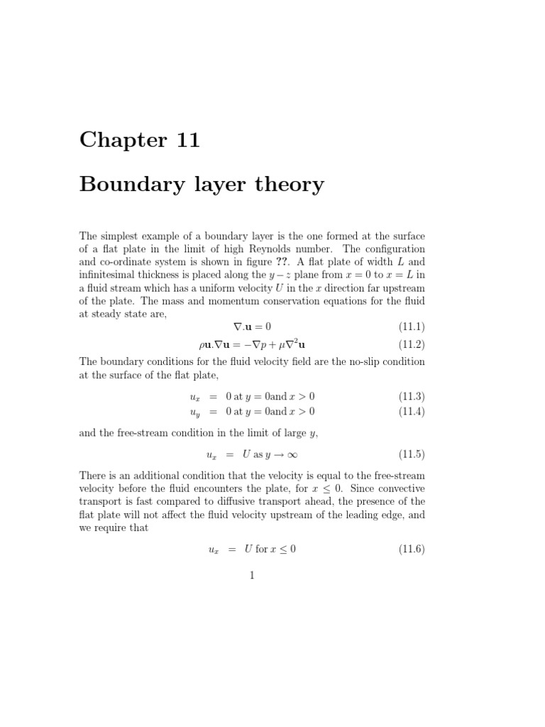 Chapblp PDF | PDF | Boundary Layer | Reynolds Number