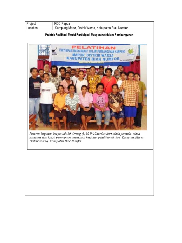 Contoh Laporan Singkat Kegiatan | PDF