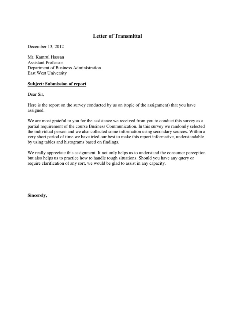 Letter of TraLetter of Transmittalnsmittal | Mobile Phones | Brand