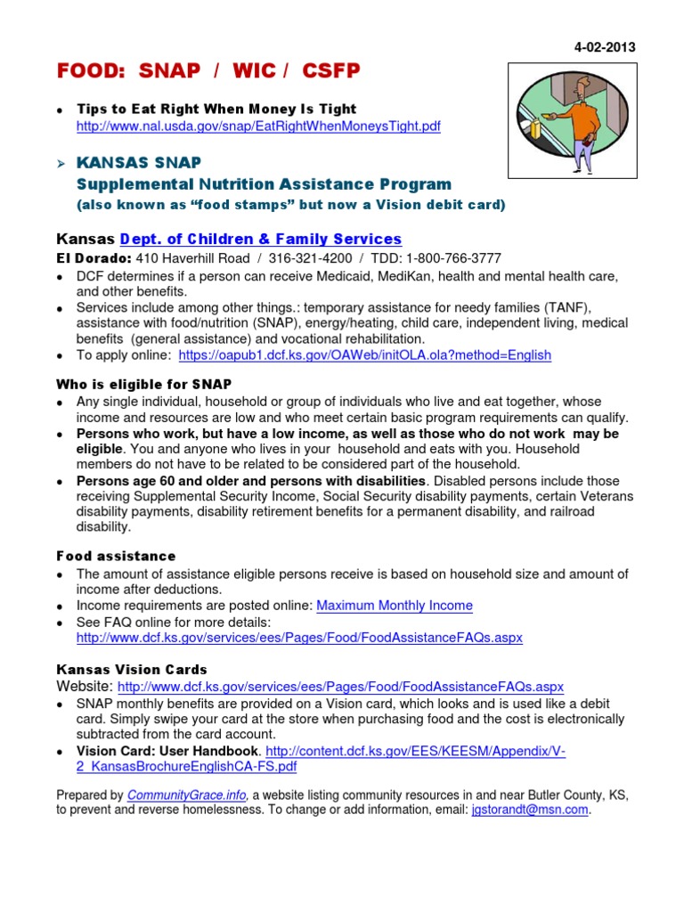 Food Assistance: SNAP, WIC, CSFP | PDF | Supplemental Nutrition ...