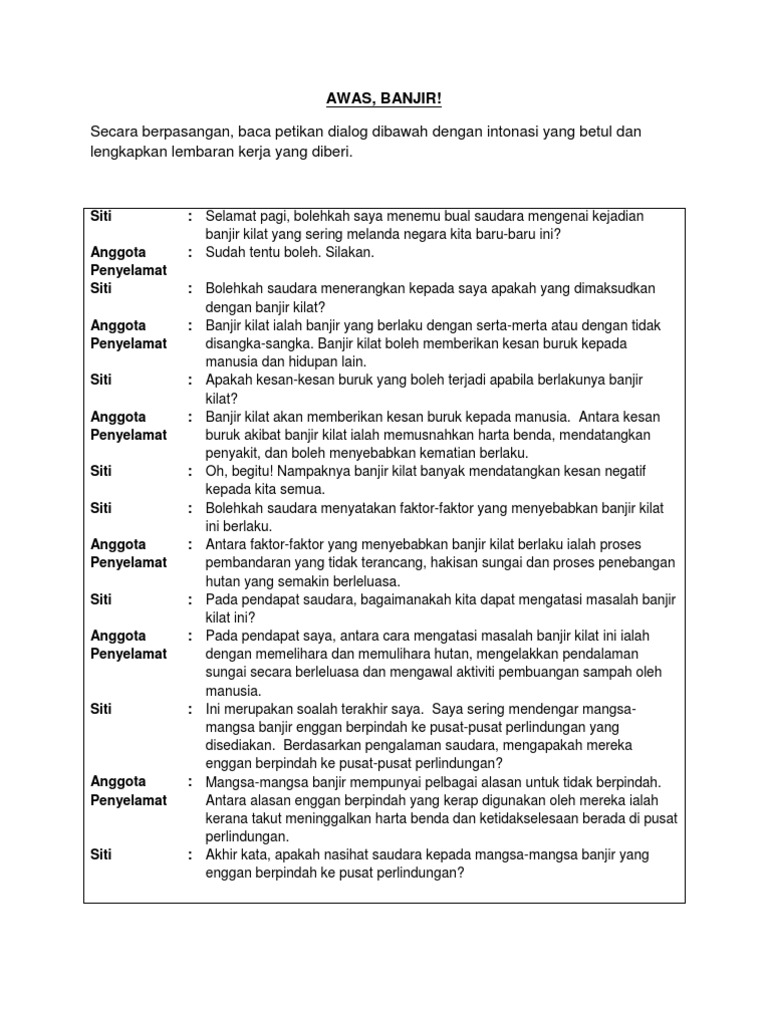 Petikan Dialog | PDF