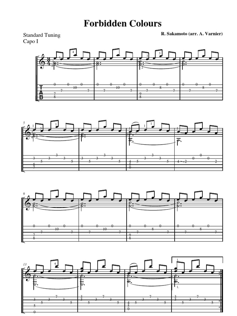 Forbidden Colours | PDF | Chansons écrites