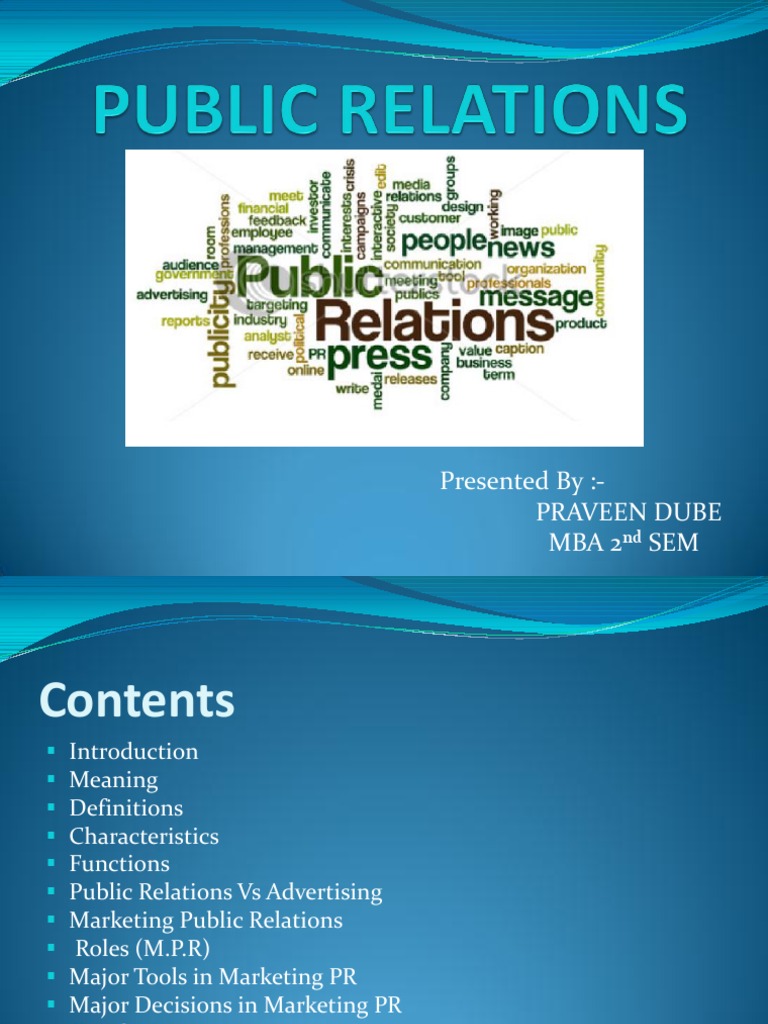 Public Relations | Public Relations | Advertising