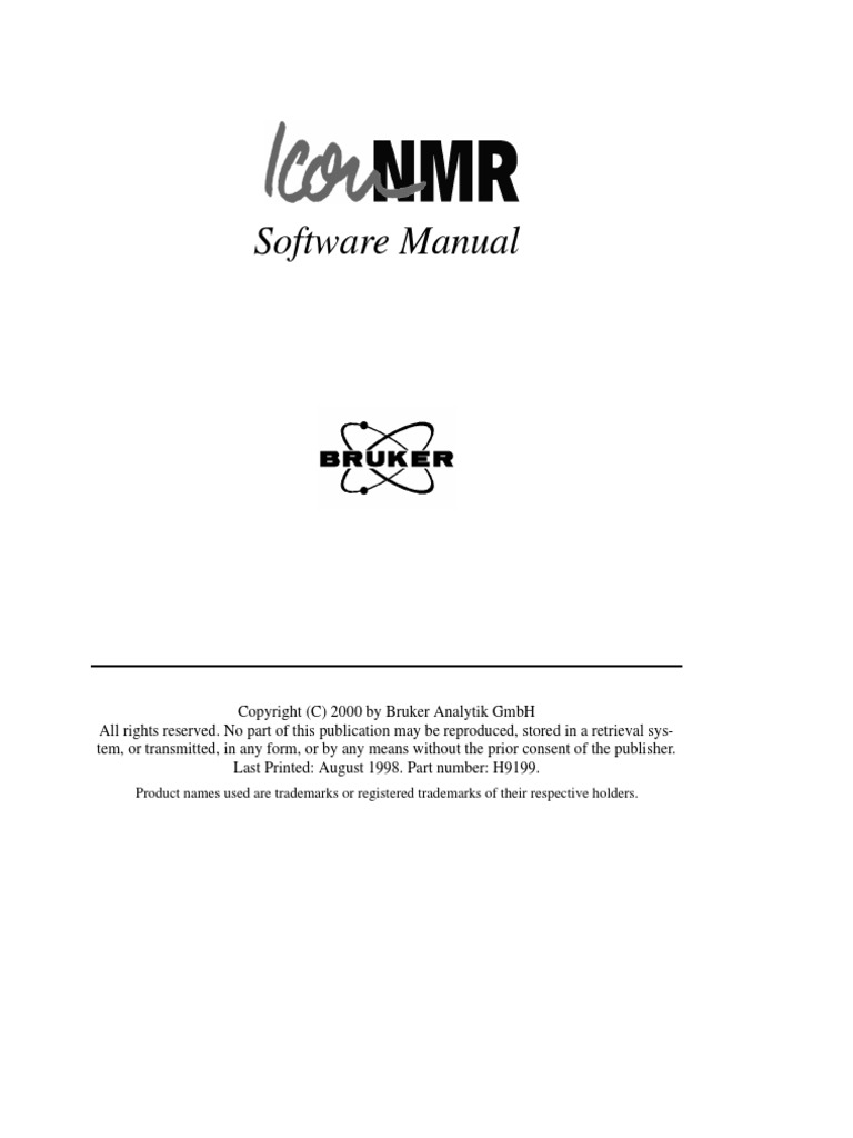 Icon NMR Manual | PDF | Icon (Computing) | Computer Keyboard