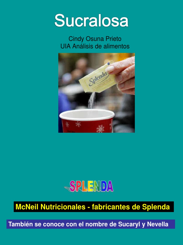 Sucralosa | Sustituto de azúcar | Sustancias químicas