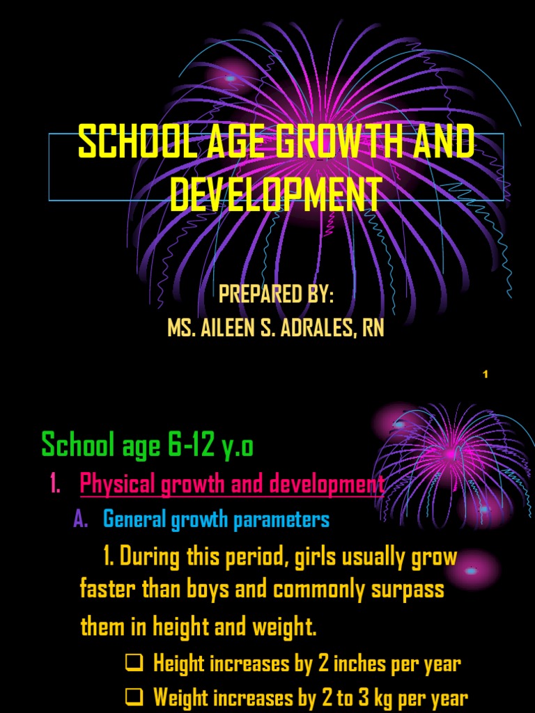 School Age Growth and Development | PDF | Cognitive Development ...