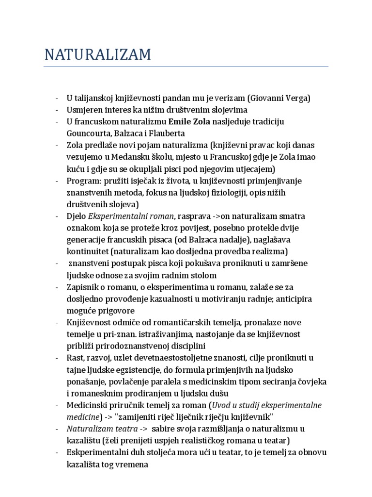 Naturalizam | PDF