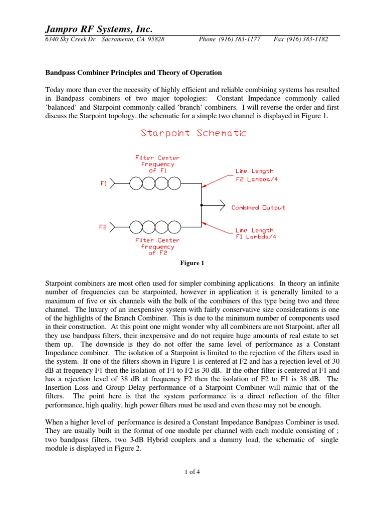 Combiner Theory | PDF | Electronic Filter | Bandwidth (Signal Processing)