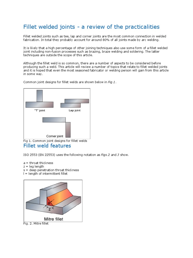 Fillet Welded Joints | PDF | Welding | Construction