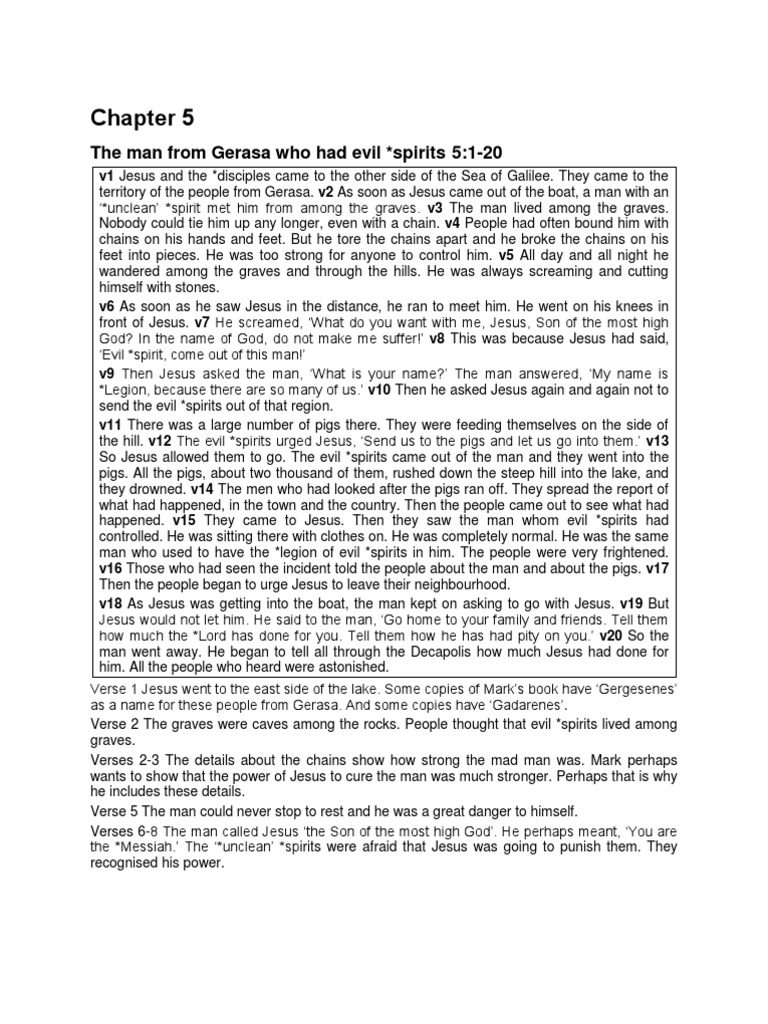Mark Chapter 5 | Saint Peter | Jesus