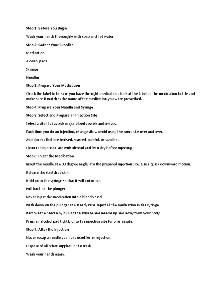 IM Injection | PDF | Syringe | Injection (Medicine)