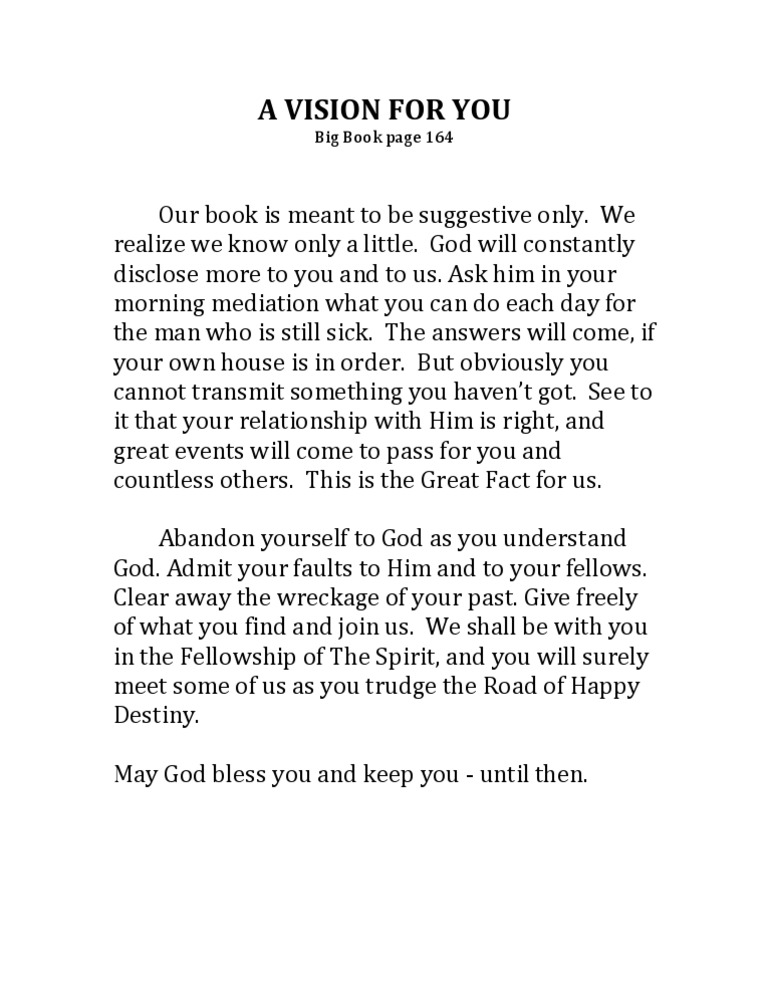 A Vision For You | PDF