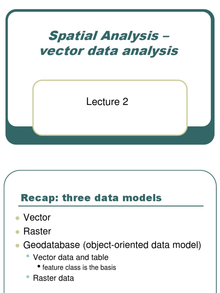 Spatial Analysis Tools in ArcGIS: An Overview of Vector and Raster ...
