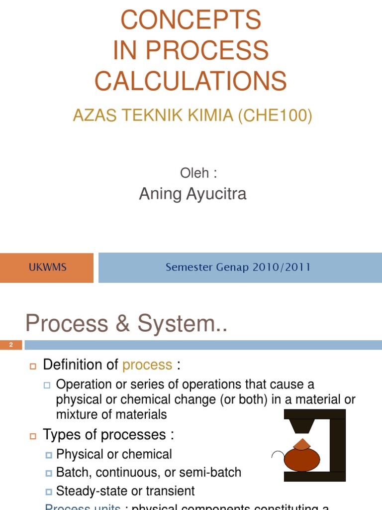 Basic Design Concepts in Process Calculations | PDF | Mole (Unit) | Density