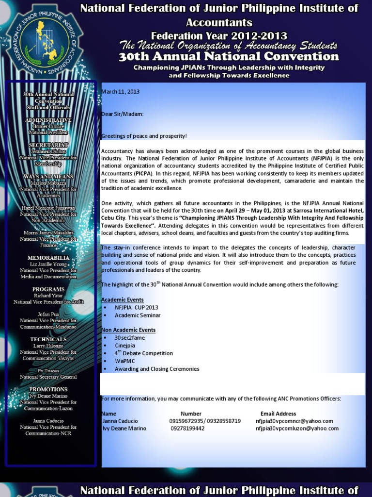 Invitation Letter- ANC | Accounting | Business