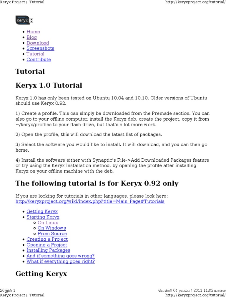Keryx | PDF | Advanced Packaging Tool | Ubuntu (Operating System)