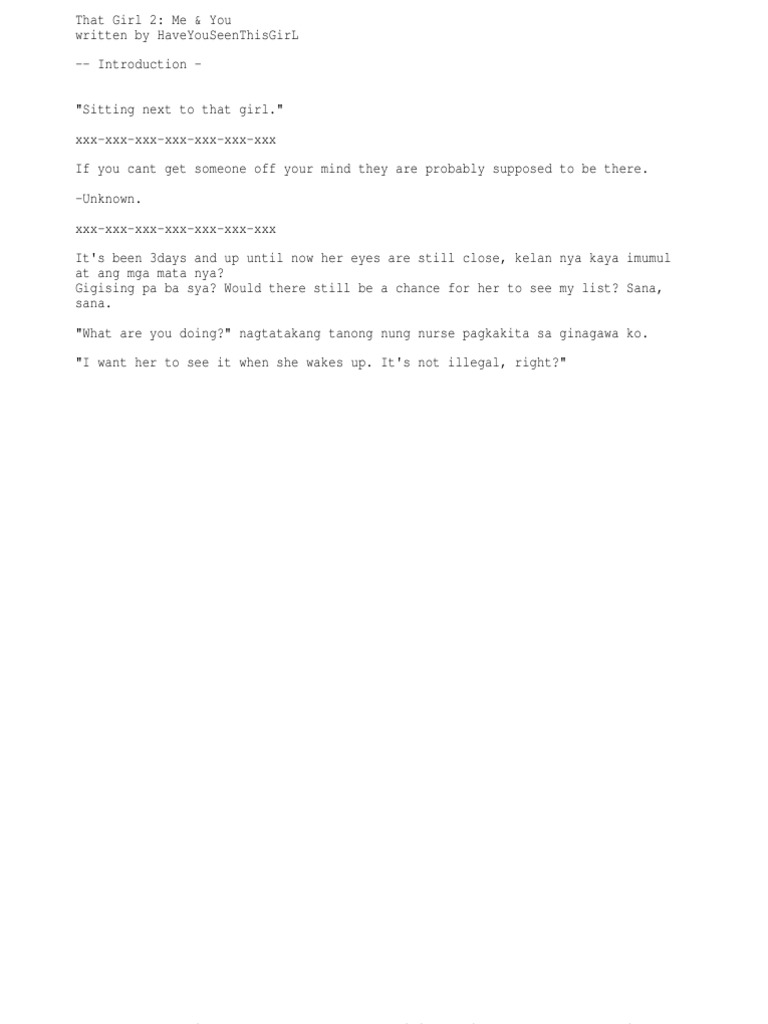 That Girl 2 | PDF