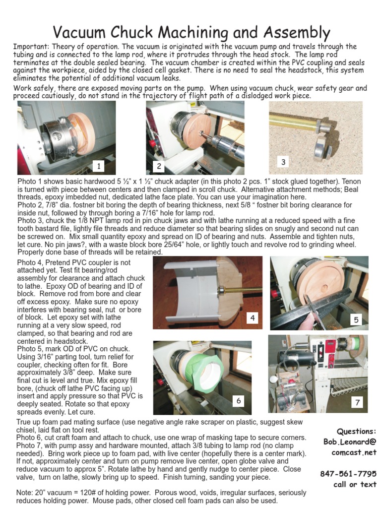 Vacuum Chuck Instructions | PDF | Industrial Processes | Manufactured Goods