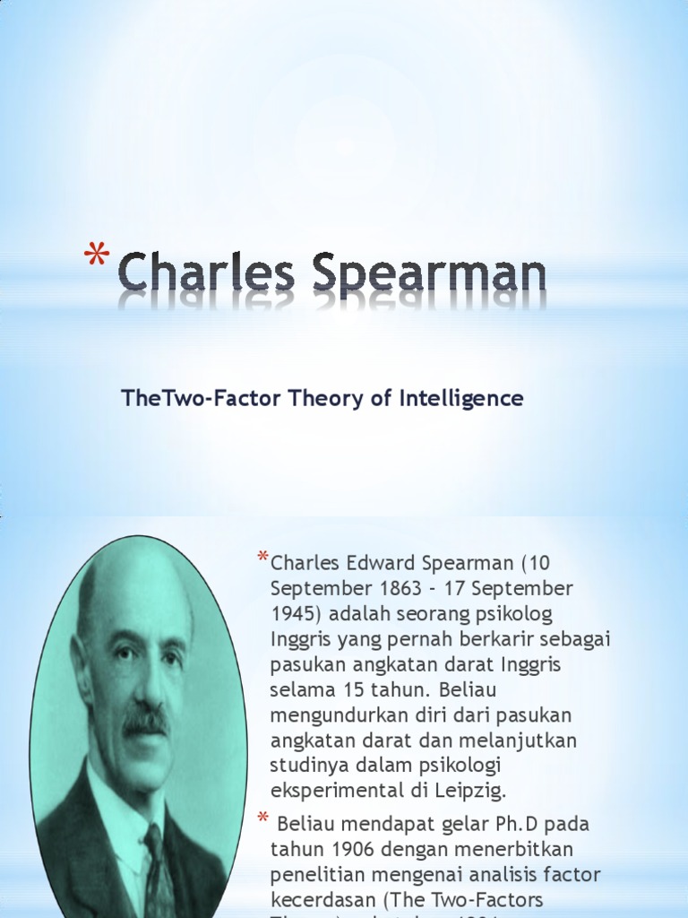 Charles Spearman | PDF