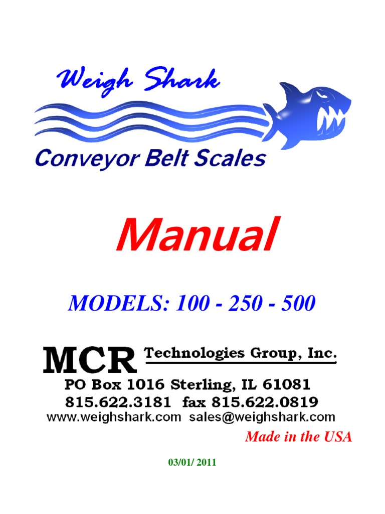 Manual Weigh Shark | PDF | Calibration | Ip Address
