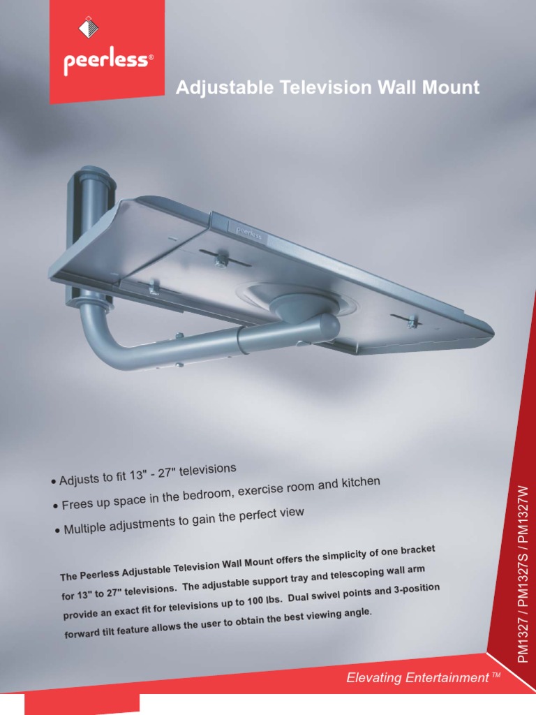 Adjustable Television Wall Mount | PDF | Home & Garden