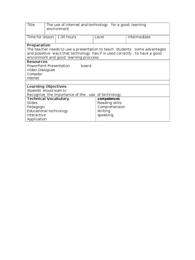 Project 1 Lesson Plan | PDF | Semiotics | Pedagogy