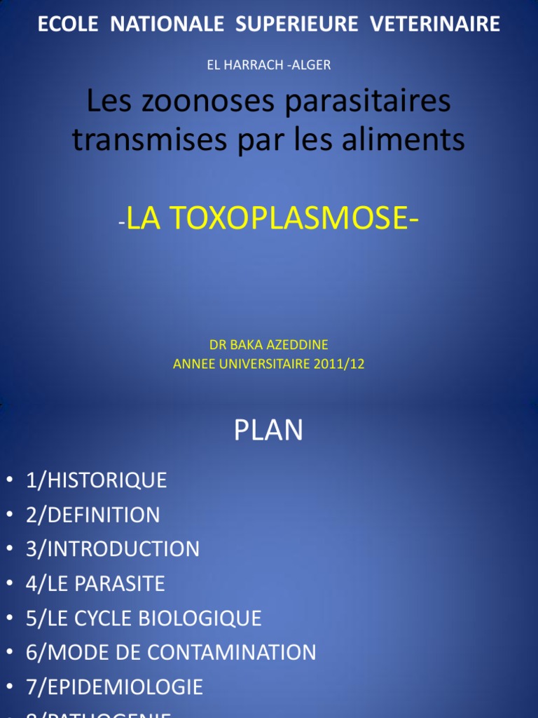Toxoplasmose Final | PDF | Microbiologie | Spécialités médicales