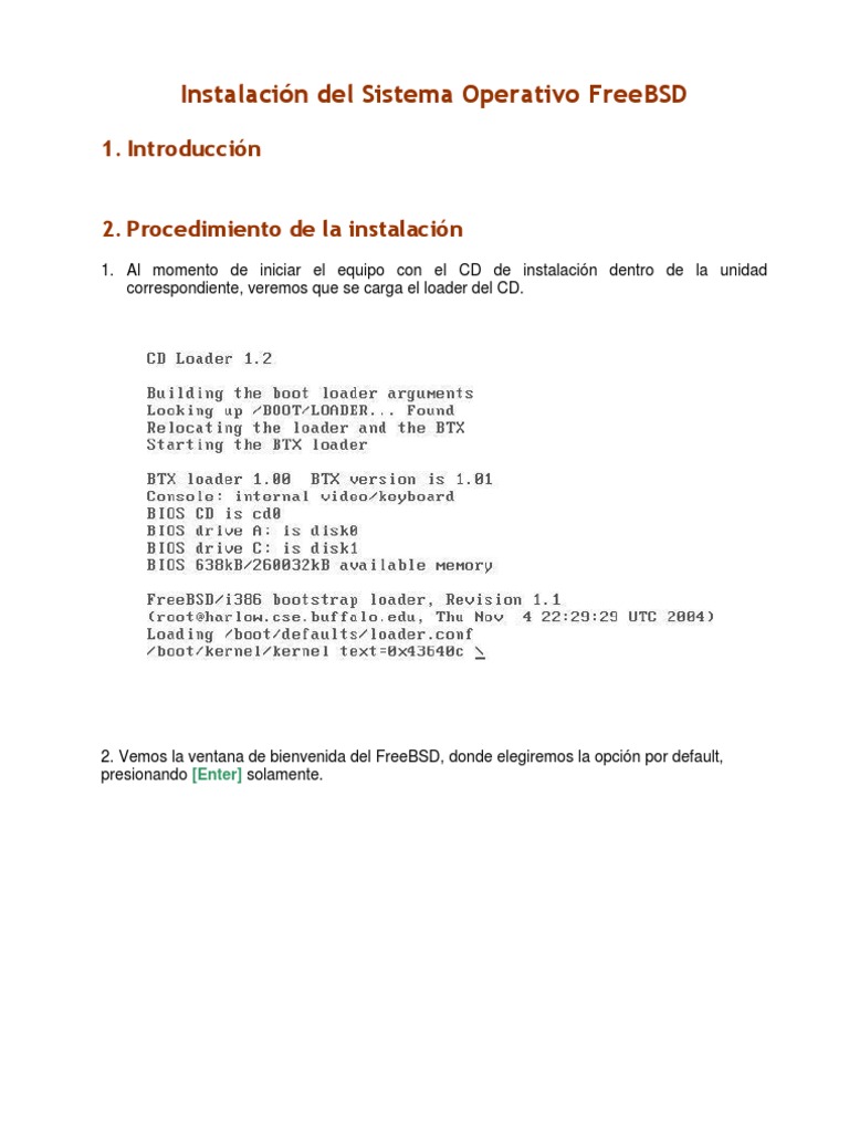 Instalacion Del FreeBSD | PDF | Protocolo de transferencia de archivos | Software utilitario