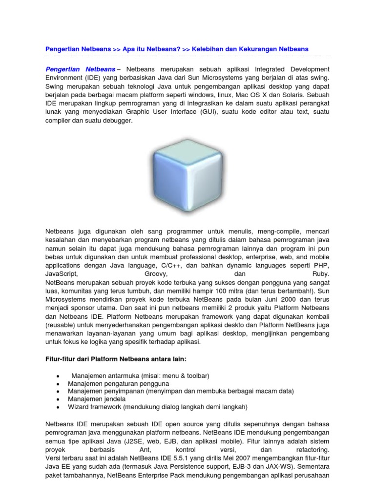 Pengertian Netbeans | PDF
