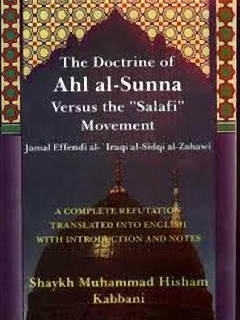 The Doctrine of Ahla'l-Sunna Vs The Salafist Movement (English) | PDF ...