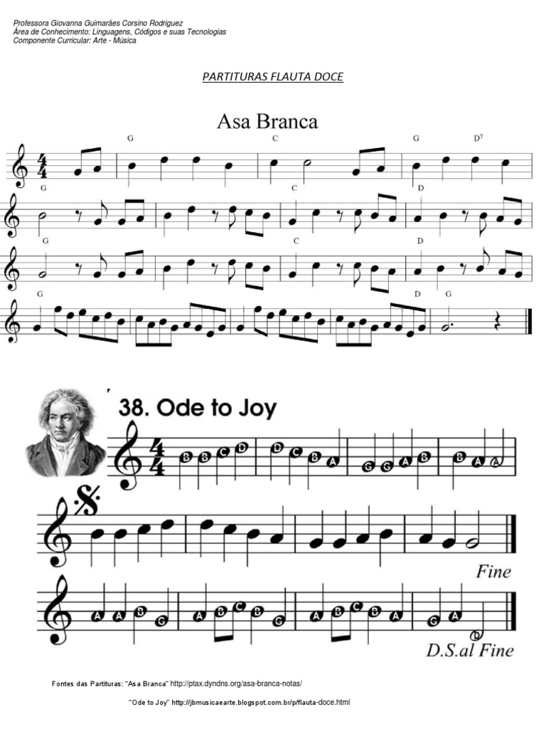 Partituras Flauta Doce